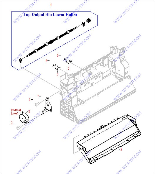 Diagram HP Color LaserJet 2550