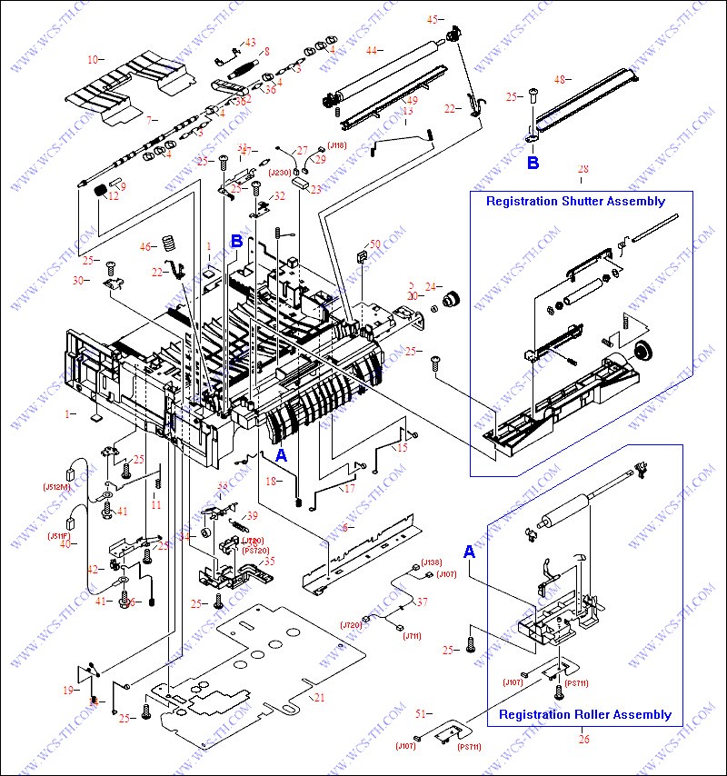 Diagram HP Color LaserJet 2550
