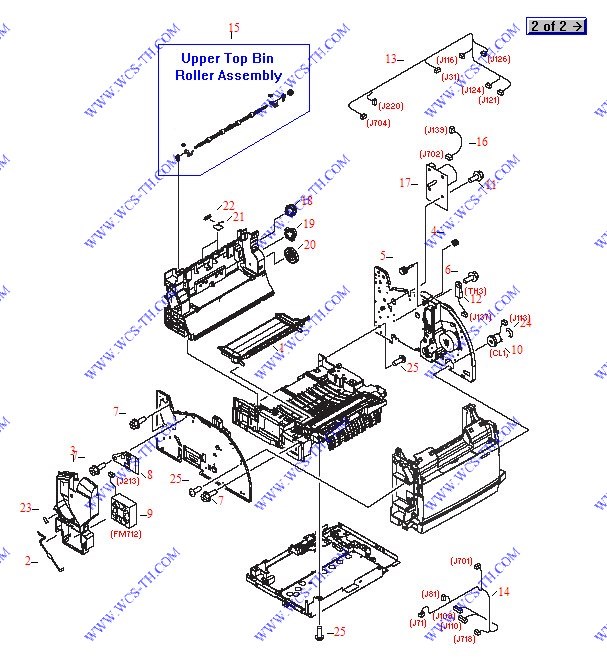 Diagram HP Color LaserJet 2820