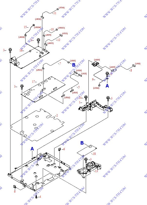 Diagram HP Color LaserJet 2820