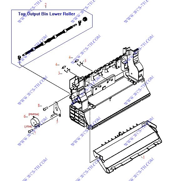 Diagram HP Color LaserJet 2820