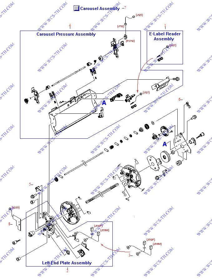 Diagram HP Color LaserJet 2820