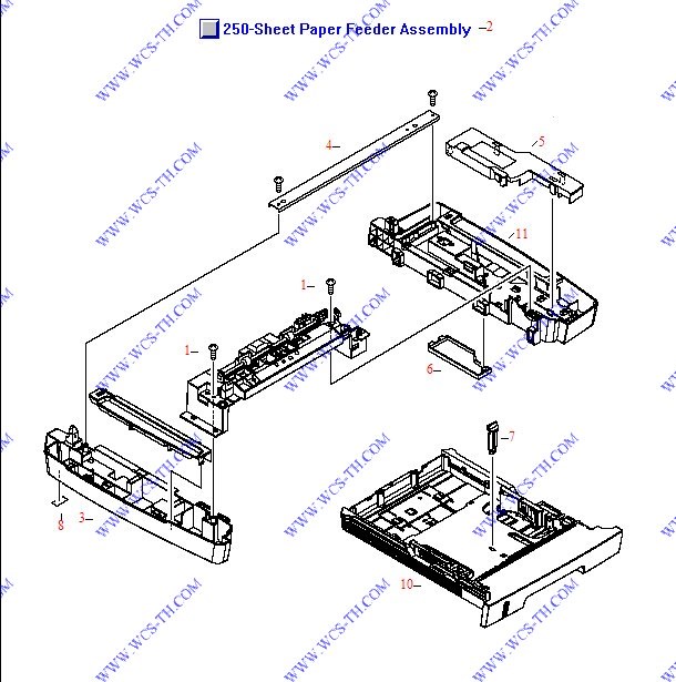 Diagram HP Color LaserJet 2820