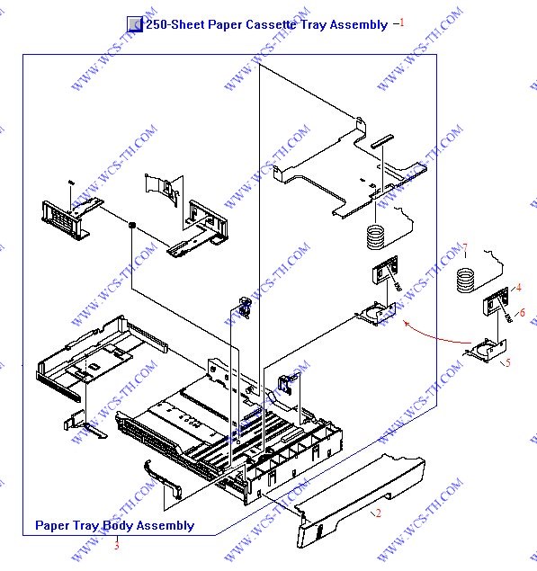 Diagram HP Color LaserJet 2820