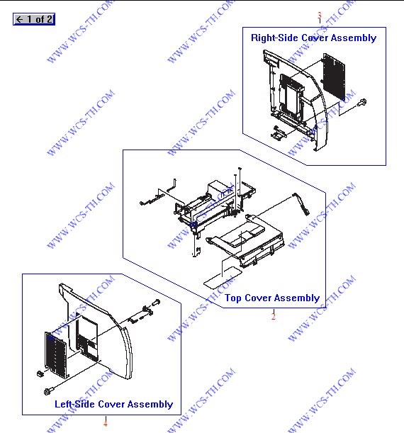 Diagram HP Color LaserJet 2820