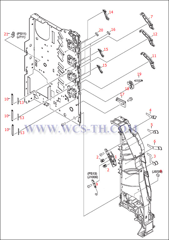 Diagram HP Color LaserJet 3500