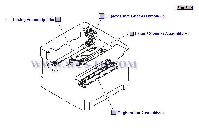 Diagram HP LaserJet 1320