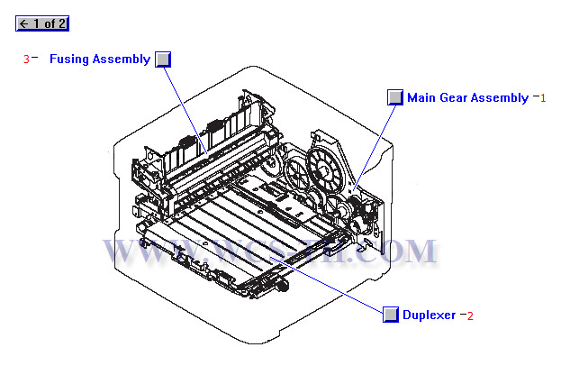 Diagram HP LaserJet 1320