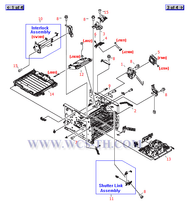 Diagram HP LaserJet 1320