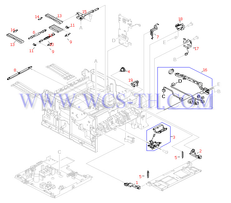 Diagram HP LaserJet 2200