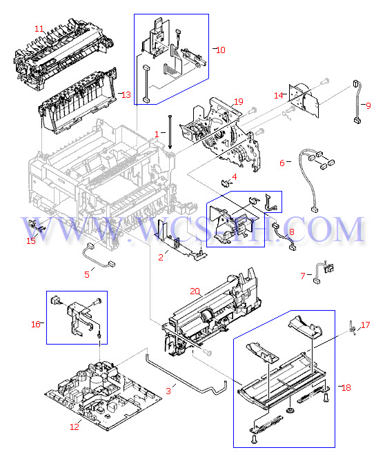 Diagram HP LaserJet 4100