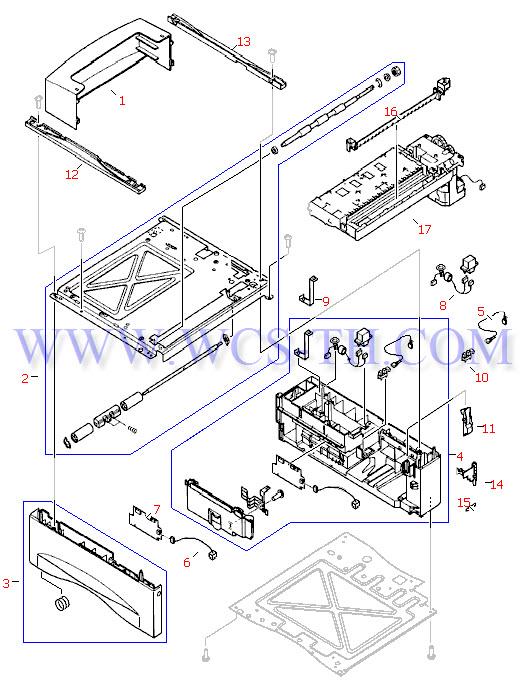 Diagram HP LaserJet 4100