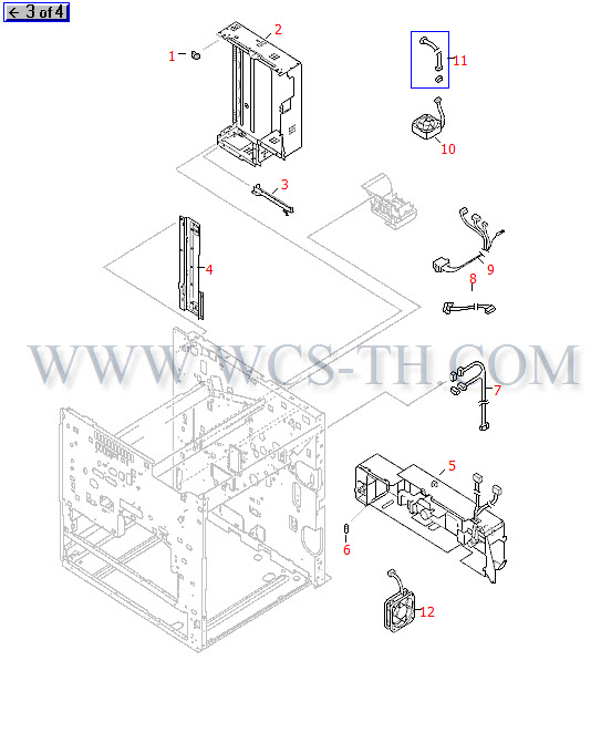 Diagram HP LaserJet 8150