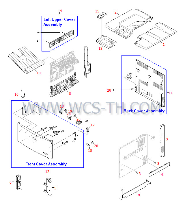 Diagram HP LaserJet 9000