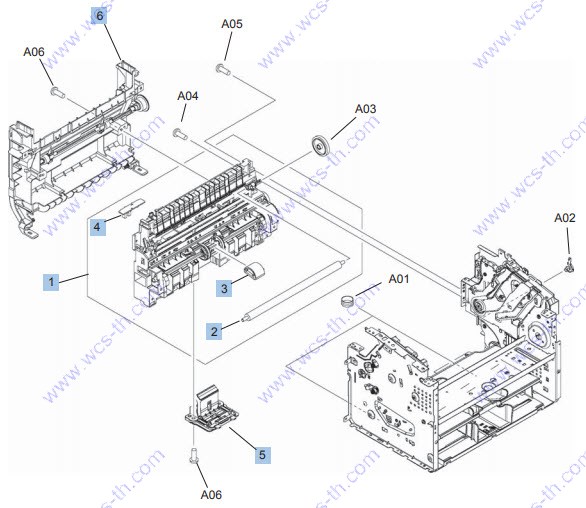 Diagram HP LaserJet M1536