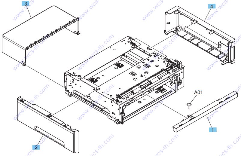 Diagram HP LaserJet Pro M706